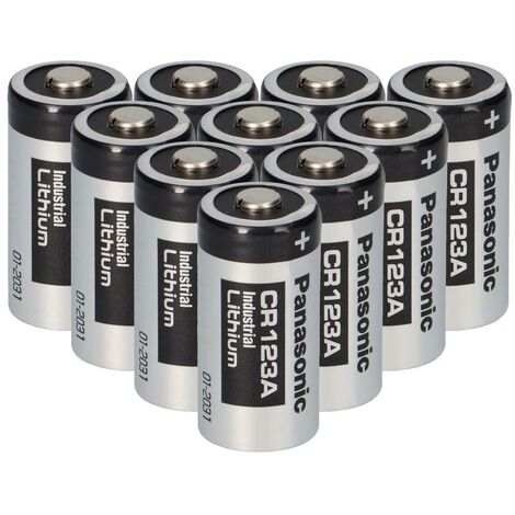 10x Panasonic 3V CR123A DL123A Batterien CR17345 Ultra Lithium Foto Bulk