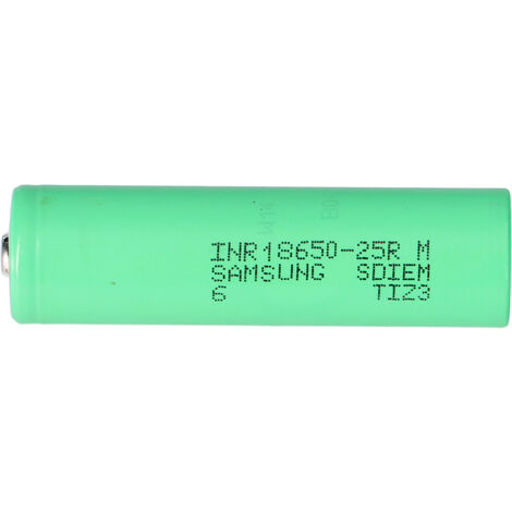 Samsung INR18650-25R 3,6V 2500mAh 20A Button Top