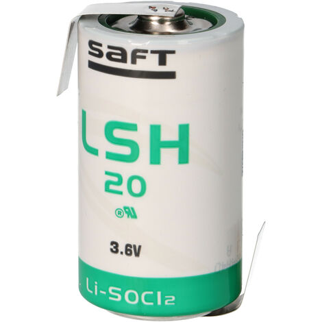 Saft Lithium 3,6V Batterie LSH 20 D - Zelle mit Z-Lötfahne