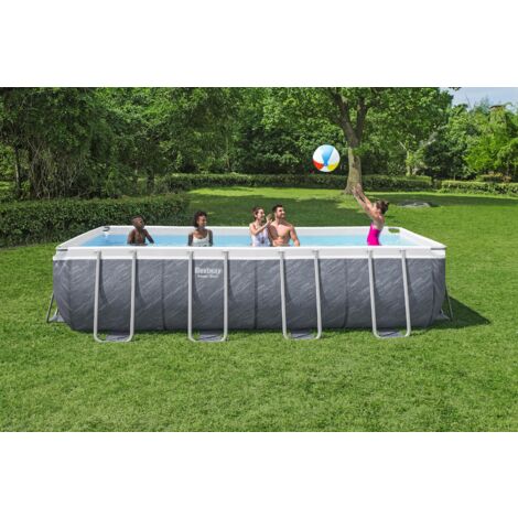 BESTWAY Piscine hors sol sans accessoire Power steel rectangle 549x274x122cm