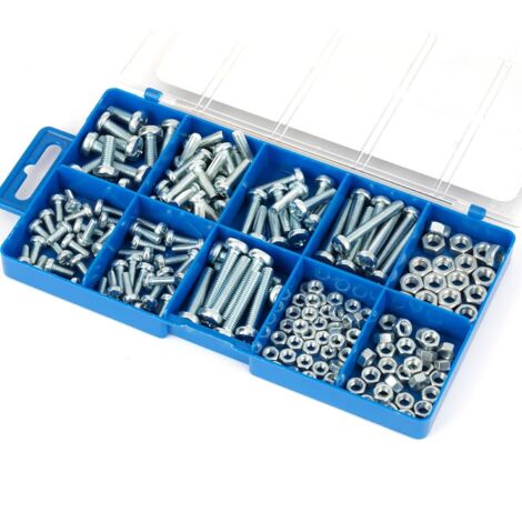 Assortiment d'écrous et de boulons, vis mécaniques M4 M5 M6, kit d'assortiment d'écrous et de ...