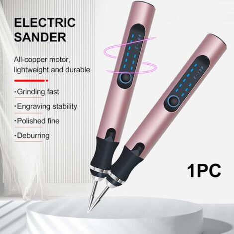 Stylo Graveur Électrique, Multifonction Mini Stylo de Graver Outils de Gravure USB Rechargeable ...
