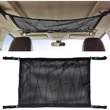 Filet Rangement Voiture 90x65cm Filet De Rangement pour Toit Voiture ...