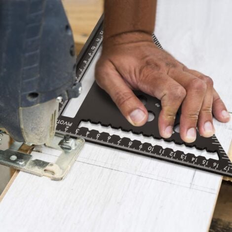 Équerre de charpentier, Équerre de charpentier multifonction 180 mm ...