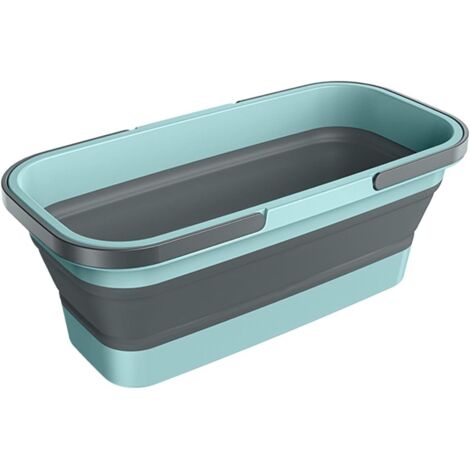 Seau Pliable en Silicone, 46x22.5x18cm Seau Pliable Rectangulaire ...