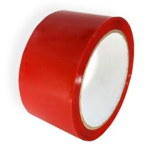 EcoPrice® Nastro Adesivo Imballaggio Colorato Red 48mmx66m 1 Rotolo