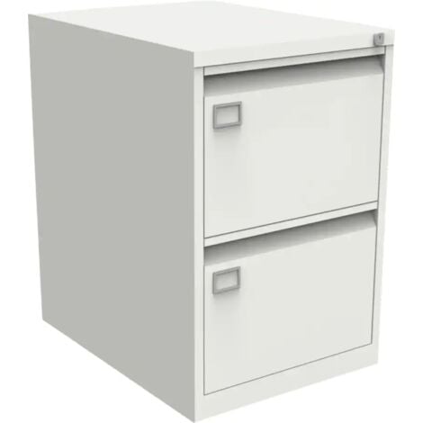 Bisley Filing Cabinet with 2 Lockable Drawers AOC2 - White