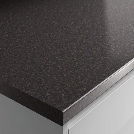 Laminate Worktop - Taurus Black Gloss 600mm x 38 mm x 3m