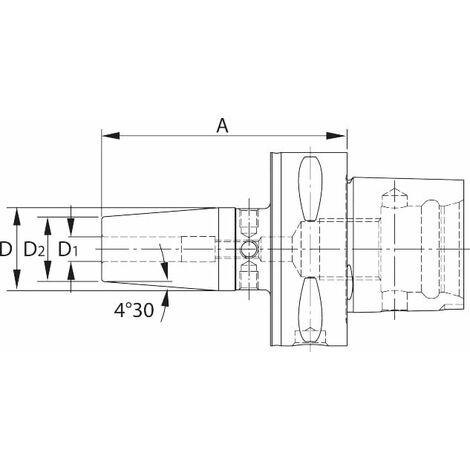 GARANT - Mandrino portautensili a calettare PSC 63 A = 120