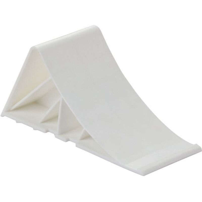 Cale de roue avec fixation pvc blanc