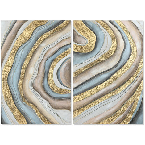 Cuadro Home ESPRIT Moderno 80 x 3 x 120 cm (2 Unidades)