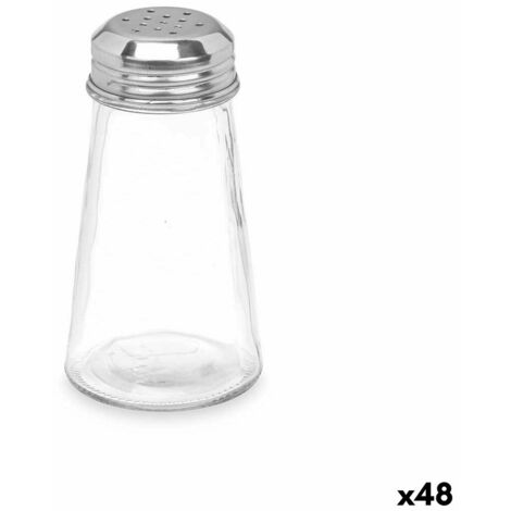 Salero-Pimentero Transparente Vidrio 5,5 x 10,5 x 5,5 cm (48 Unidades ...