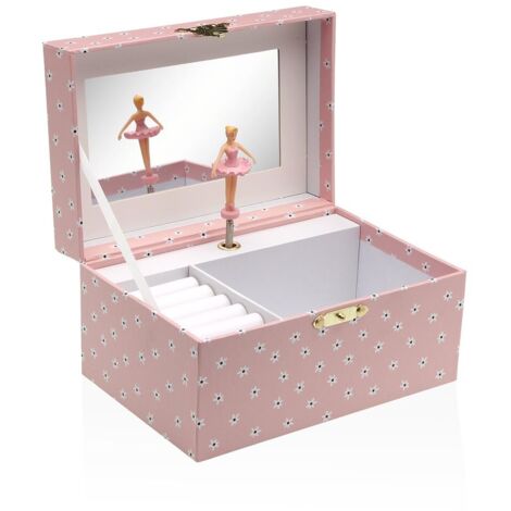 Caja-Joyero Versa Madera Madera MDF 12 x 10 x 18 cm