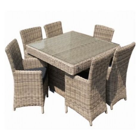 Intergard Gartenmöbel polyrattan dining set Tirano