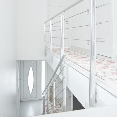 INOLINE – Kit garde-corps 2m en aluminium latérale Gris alu avec main ...