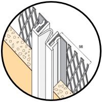 Joint de dilatation universel Monobloc 300 cm blanc - PROFIMO