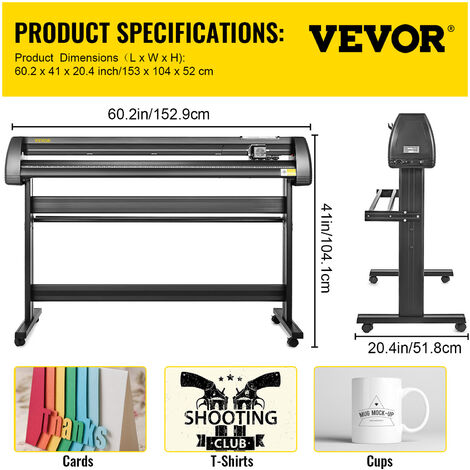 VEVOR Plotter da taglio Plotter da taglio 135 cm Plotter da taglio in ...