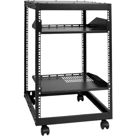 VEVOR Server Rack a Telaio Aperto 15U, Profondita Regolabile da 15''-40 ...
