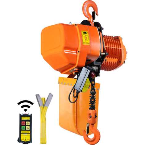 VEVOR Paranco Elettrico a Catena, Portata max. 1996 kg, Altezza di ...