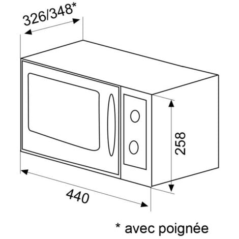 GLEM Micro-Ondes Glem GMF202SI