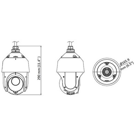 CAMÉRA DÔME RAPIDE HIKVISION AHD 2 MP PTZ ZOOM 15X 100 MÈTRES