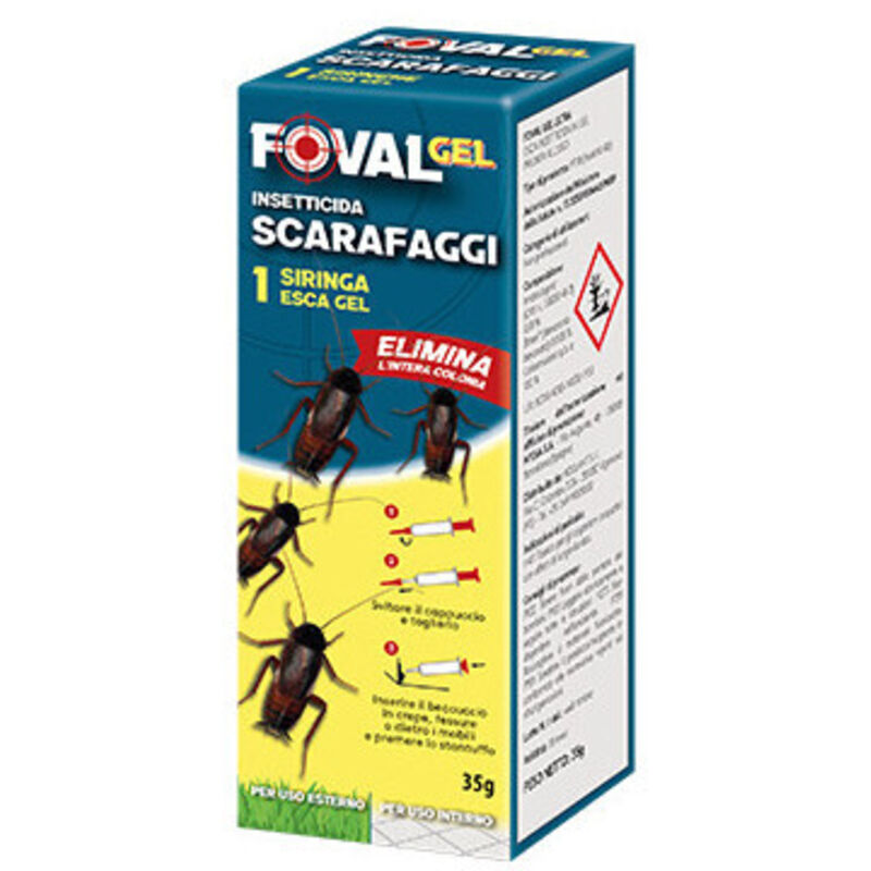 Gel insecticide contre les cafards Foval 35 g – formule à action rapide ...