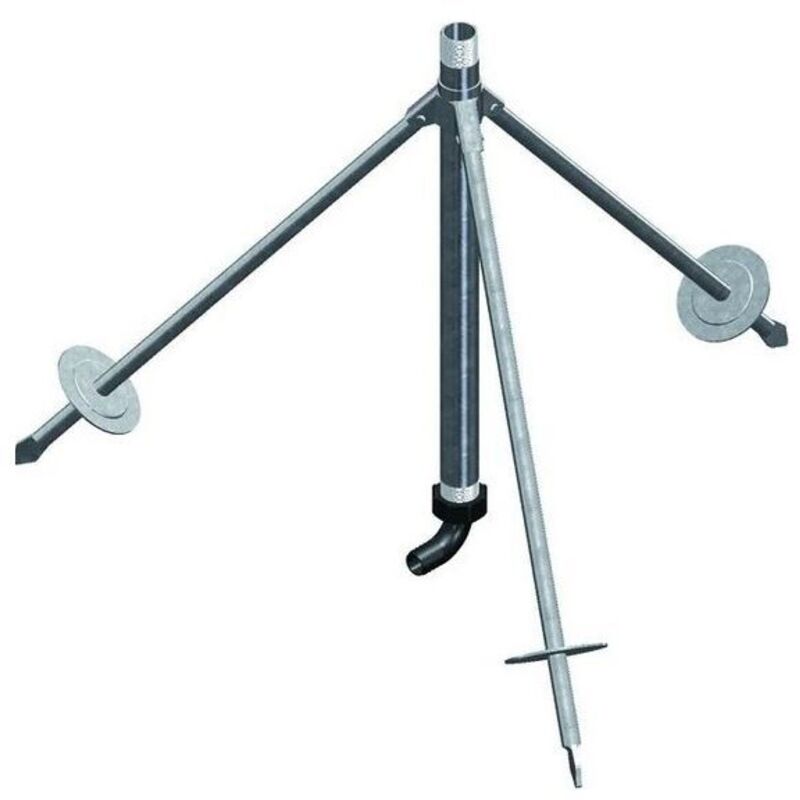 Fixation mâle pour trépied d'arroseur galvanisé m 1-1/4