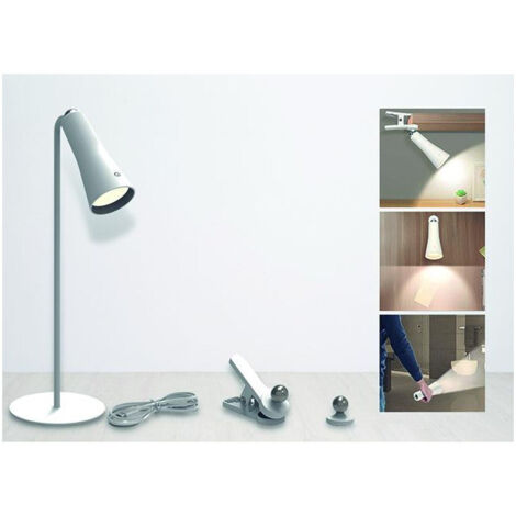 Lampe de table Vigor LED, Sophia 4 en 1 130 lm, blanche