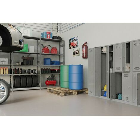 Dressing Métallique 2 Portes Cm. 60Lx40Px167H