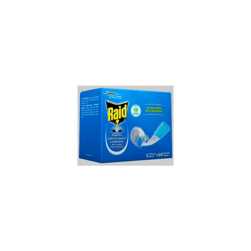 Raid base per piastrine antizanzare base + 10 piastrine