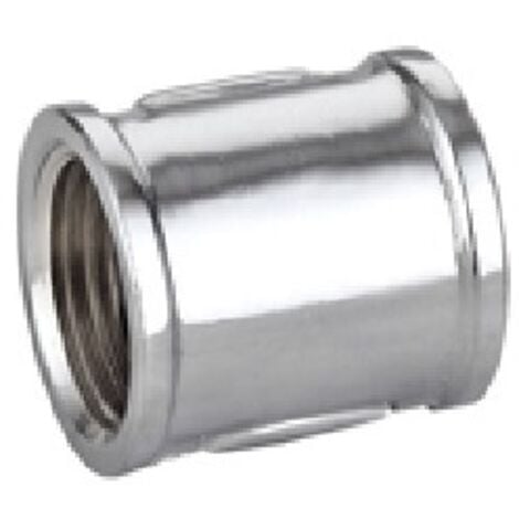 Manicotto diritto ff in ottone cromo ibp 1/2" -conf