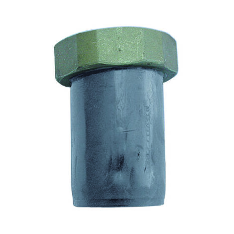 Codolo diritto in pvc con flangia e dado 1"1/2