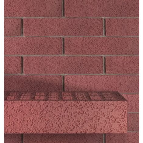 Mattone paramano rosso rugoso spessore 5,5 cm 12x25 cm