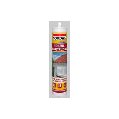 Silicone neutro soudal 300 ml - bianco