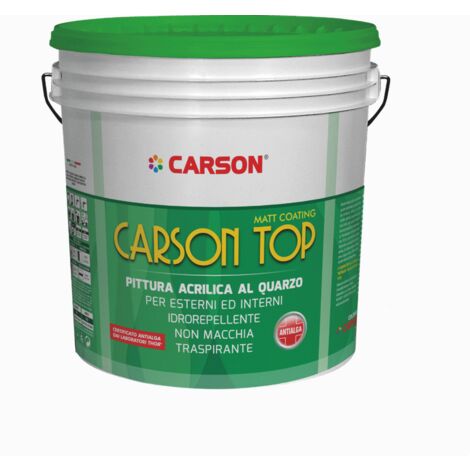 Carson top rivestimento acrilico quarzo 14l antialga idrorepellente ...