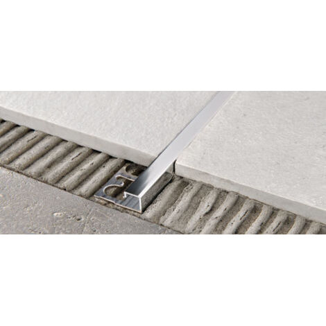 Profilo projolly square h 6 mm acciaio inox aisi 304 satinato barra 2.7 ml