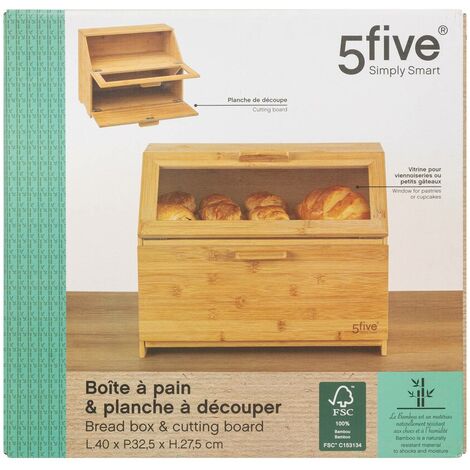 Vetrina portapane e tagliere in bambù - 5five