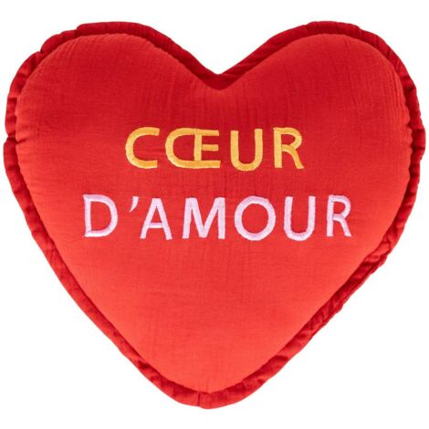 Cuscino rosso soha a forma di cuore per bambini 40x40cm - Atmosphera ...
