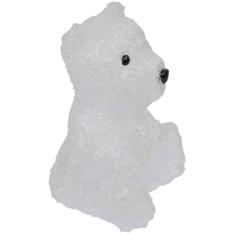 Luce acrilica a forma di orso 16 led fissi e lampeggianti h.20cm ...