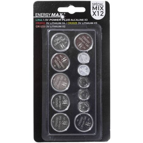 Set di 12 batterie a bottone - 5five