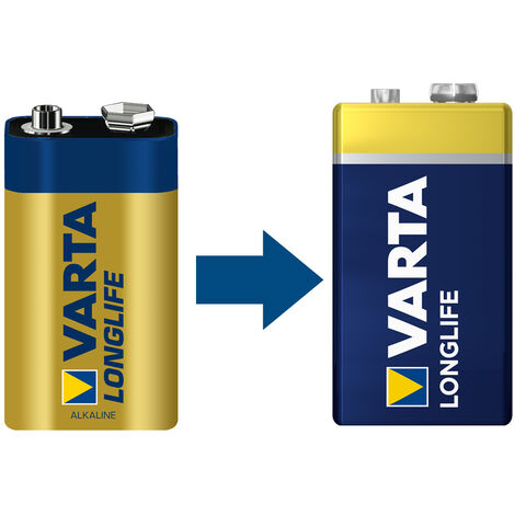 Varta Longlife 9V Block Batterie 4122 (1er Blister)