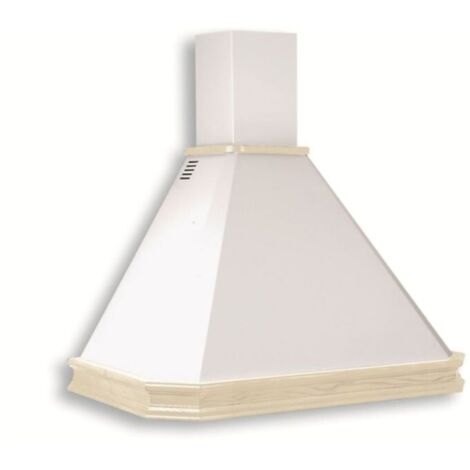 Cappa rustica parete Mattei90 panna bucciato e massello bianco Samet