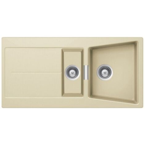 Lavello incasso 2 vasche e gocciolatoio reversibile 100x50 Smeg LC102P ...