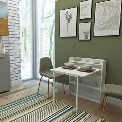 Tavolo a scomparsa Maso bianco 80x20x93H