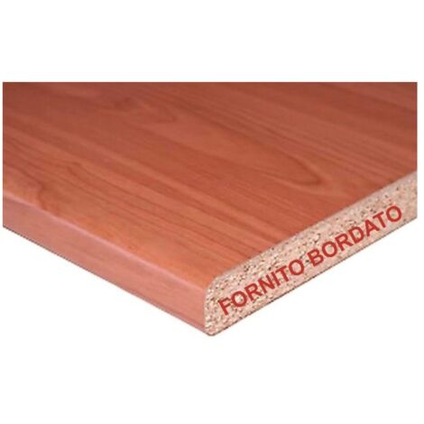 Top cucina forato colore ciliegio foro lavello sinistro 195x60x3.8H