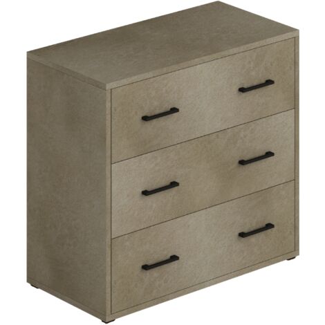 Cassettiera 3 cassetti MONTATA colore argilla