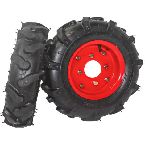 Bricoferr Paire de roues agricoles 500x12