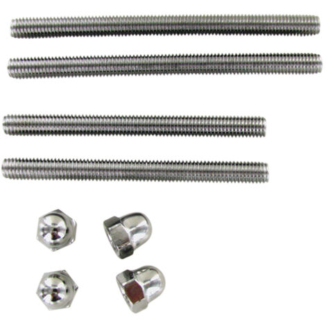 Kit de fixation double pour support tube inox Ø40mm - DUVAL