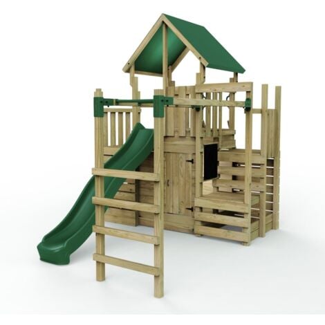 Rebo Modular Wooden Climbing Frame Playset - M21 Ramp