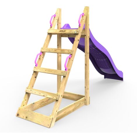 Rebo Children's Free Standing Garden Wave Water Slide with Wooden ...